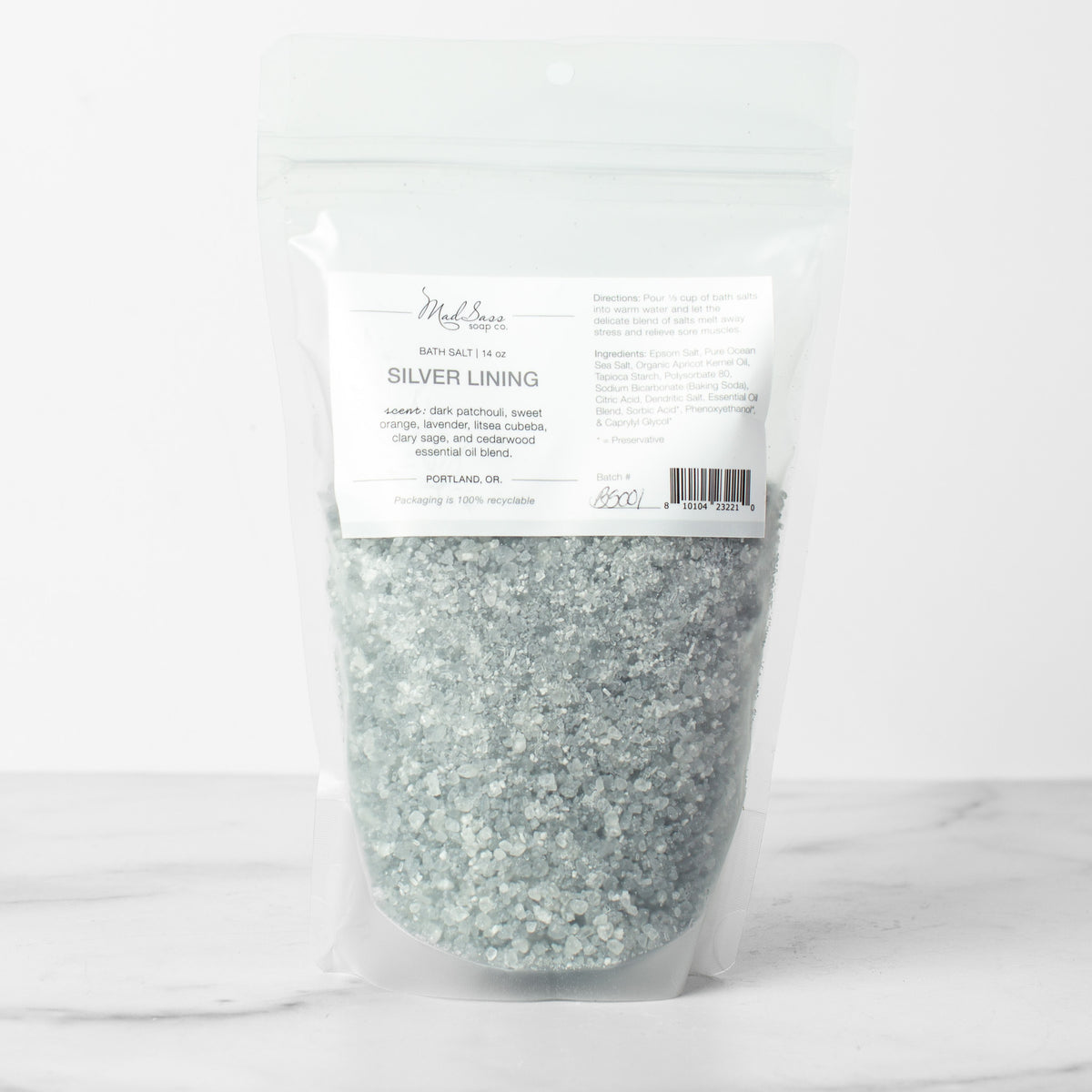 Silver Lining - Bath Salt – Mad Sass Soap Co