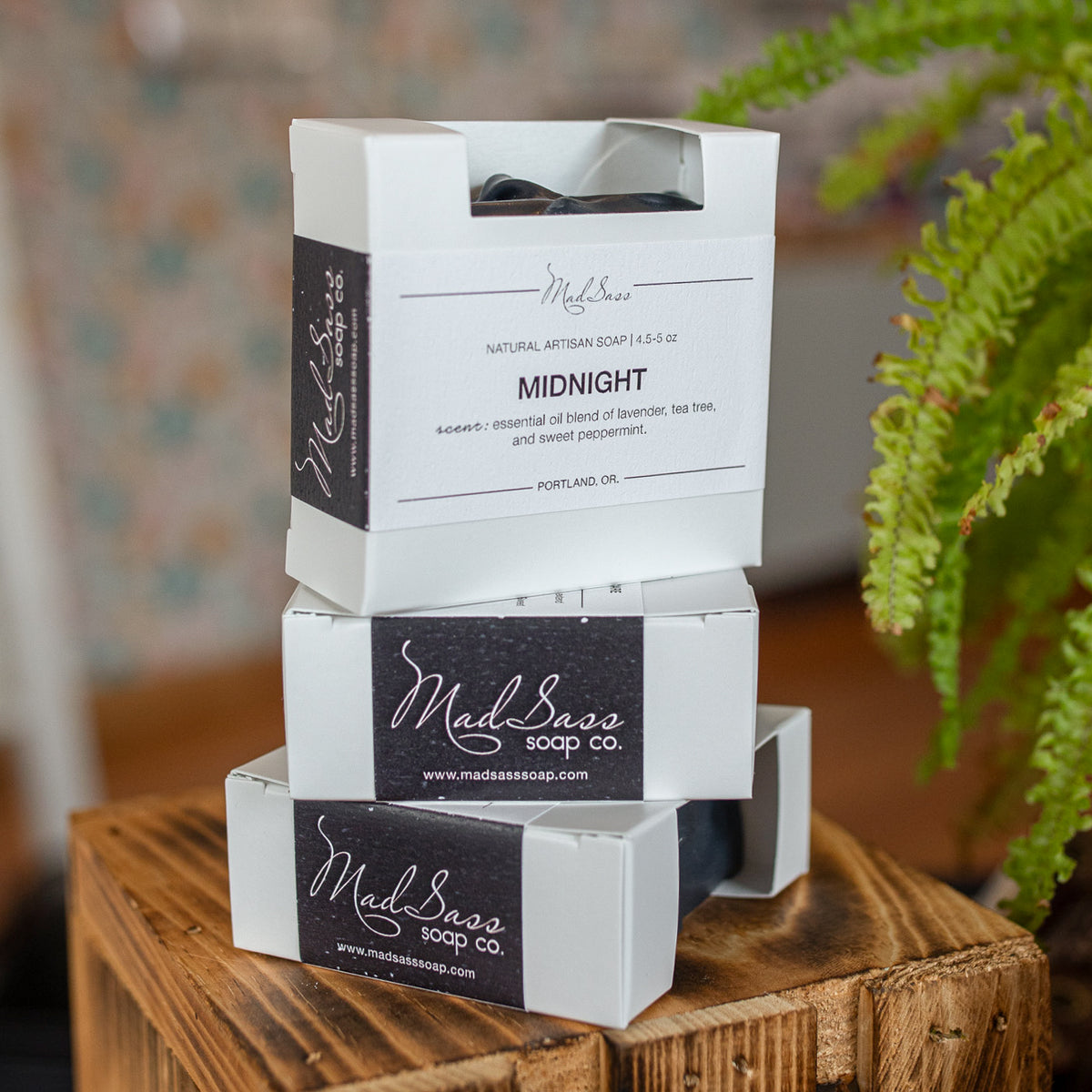 Midnight - Artisan Facial Bar – Mad Sass Soap Co